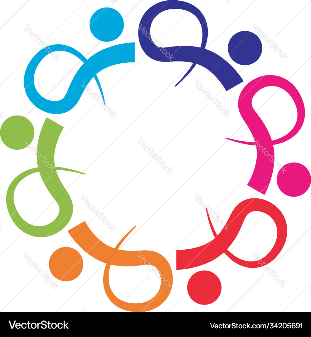 Collection people icons in circle Royalty Free Vector Image