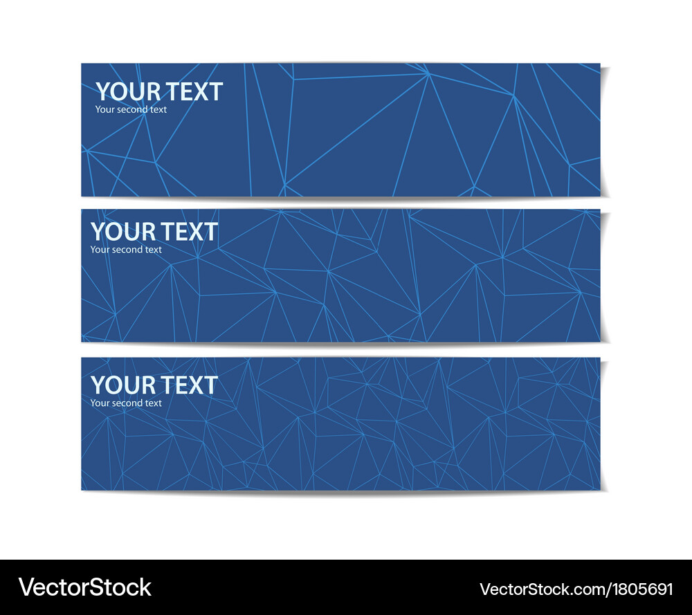 Set of abstract banners Royalty Free Vector Image