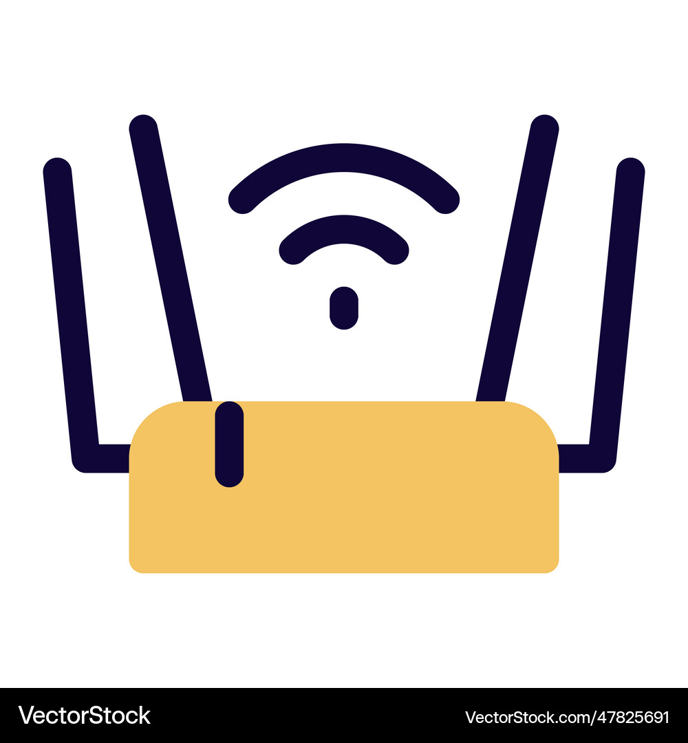 Wifi router to provide internet connection Vector Image