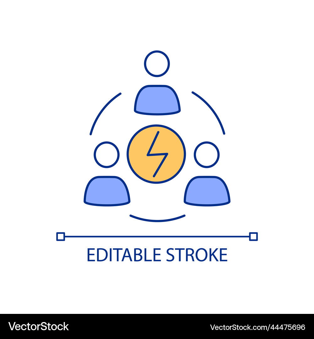 Available energy for consumers blue and yellow Vector Image