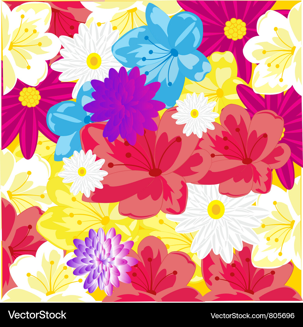 Flower Vector Background