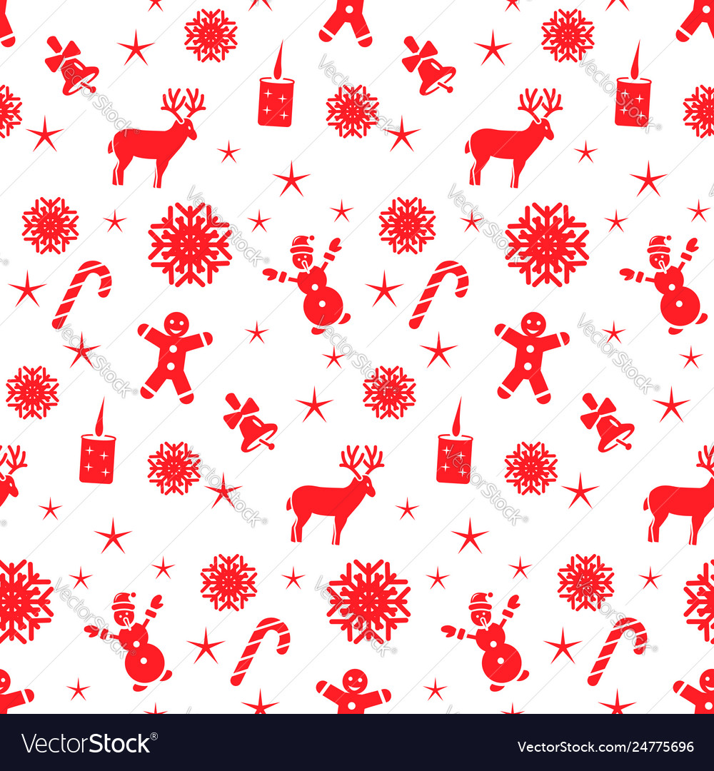 Christmas seamless pattern background Royalty Free Vector