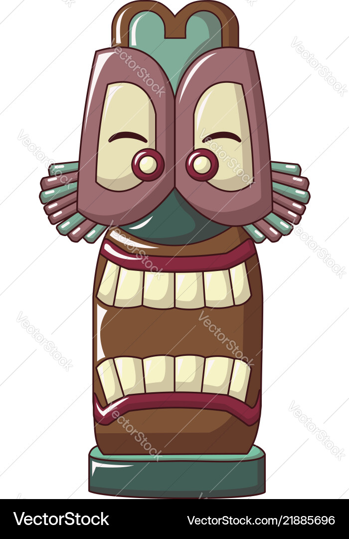 Colorful idol icon cartoon style Royalty Free Vector Image