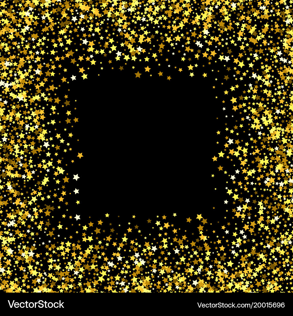 Frame or border of stars Royalty Free Vector Image