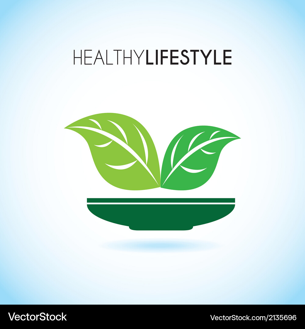 Healthy lifestyle over blue background Royalty Free Vector