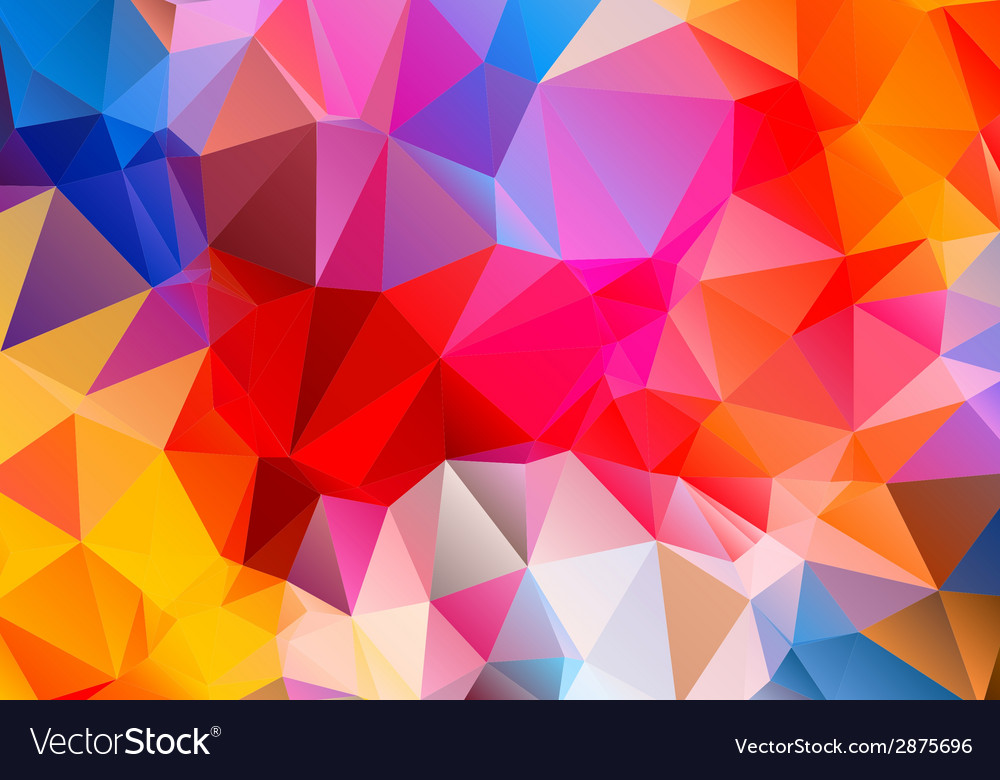 Multicolored background polygon Royalty Free Vector Image