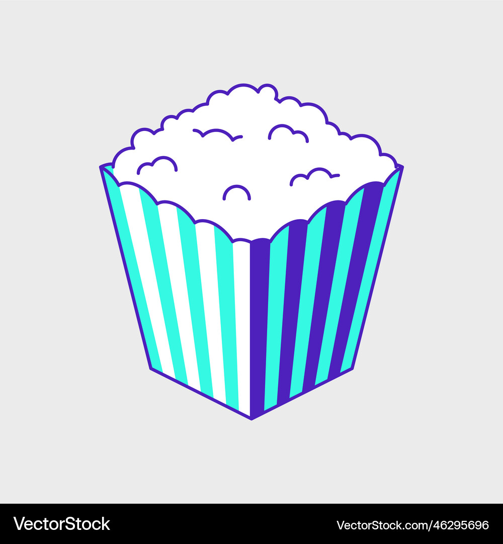 Popcorn isometric Royalty Free Vector Image - VectorStock