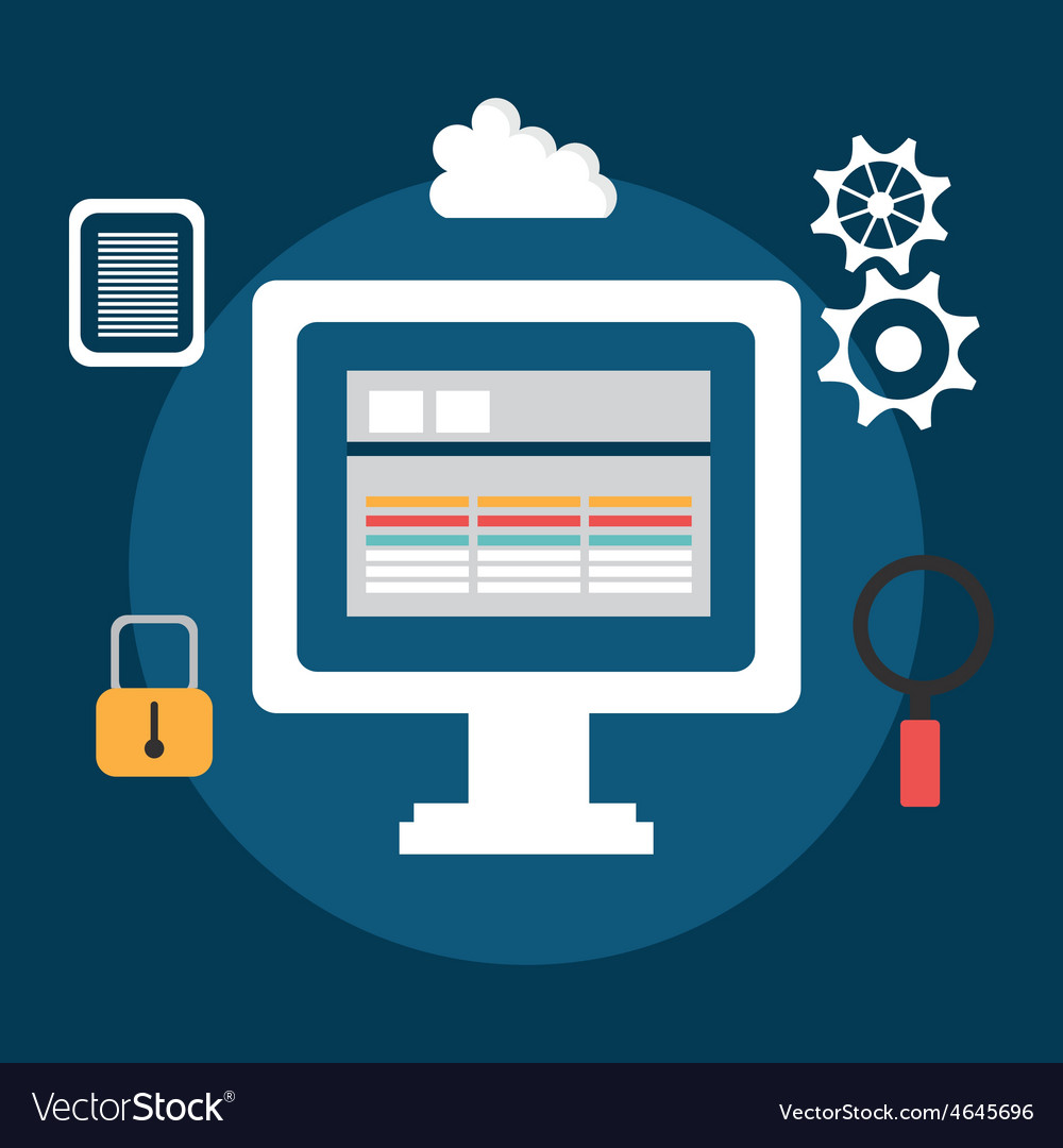 Software design Royalty Free Vector Image - VectorStock