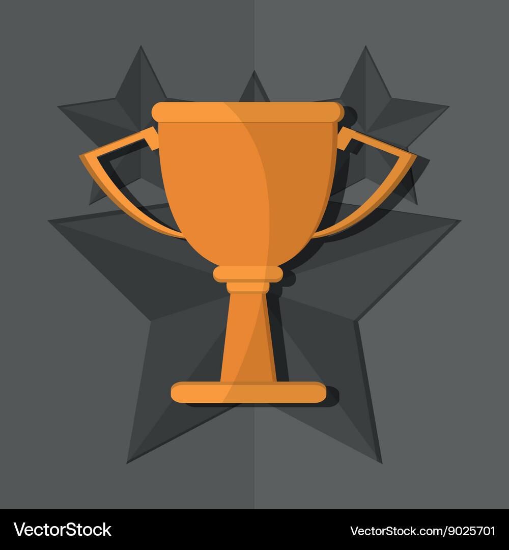Champion design winner icon colorful Royalty Free Vector