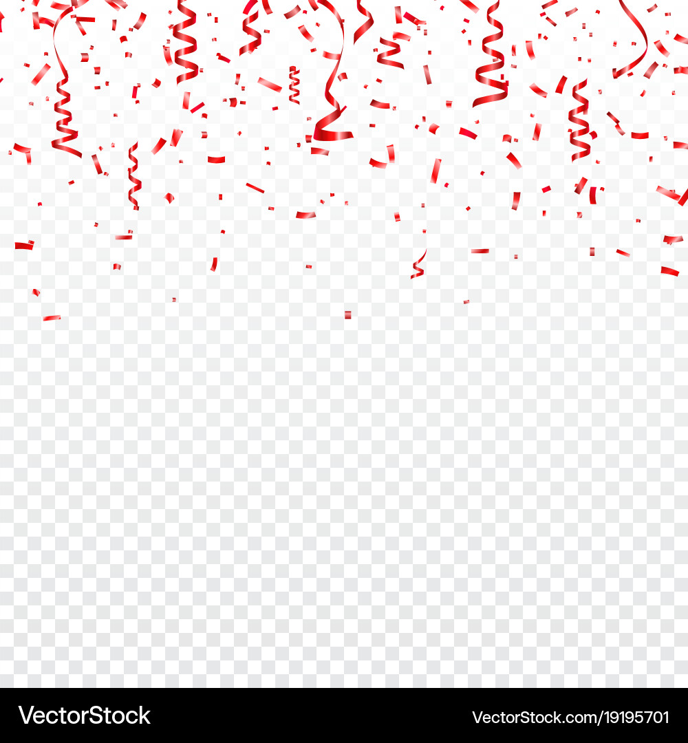Christmas valentines day red confetti Royalty Free Vector