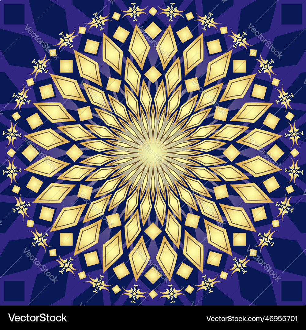 Dark blue vintage frame Royalty Free Vector Image