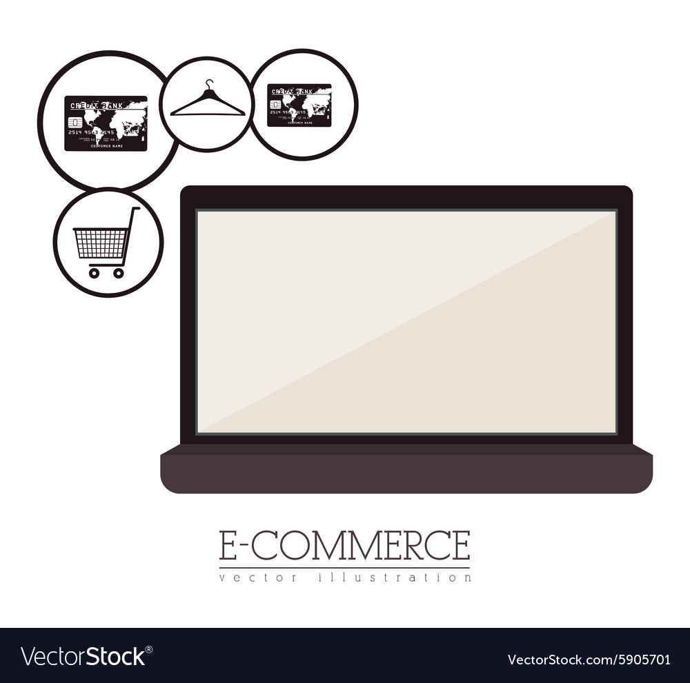 E-commerce design Royalty Free Vector Image - VectorStock
