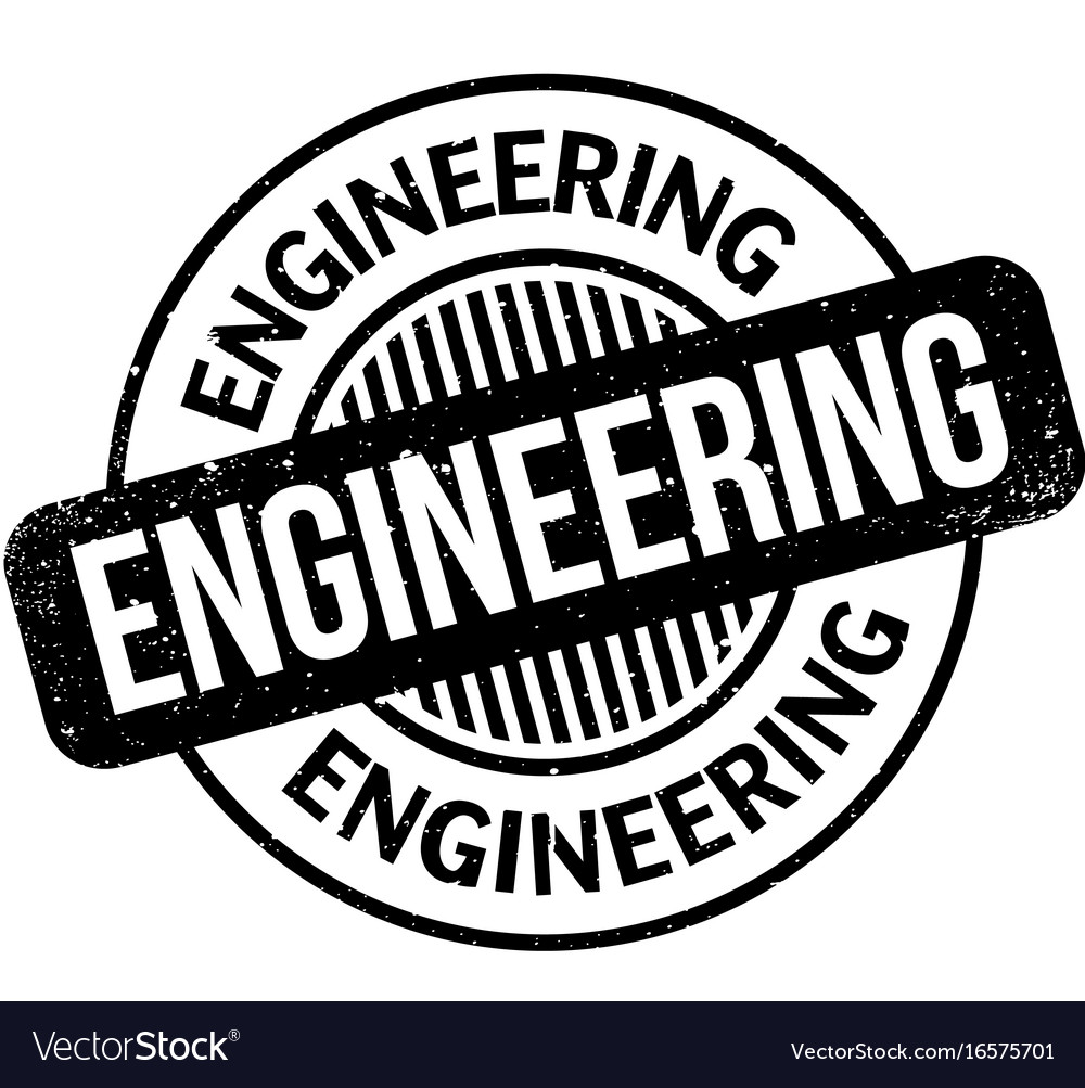 Engineering rubber stamp Royalty Free Vector Image