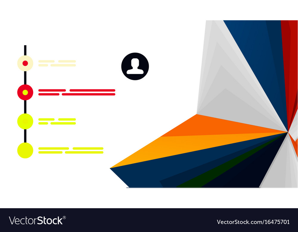 Modern triangle presentation template Royalty Free Vector