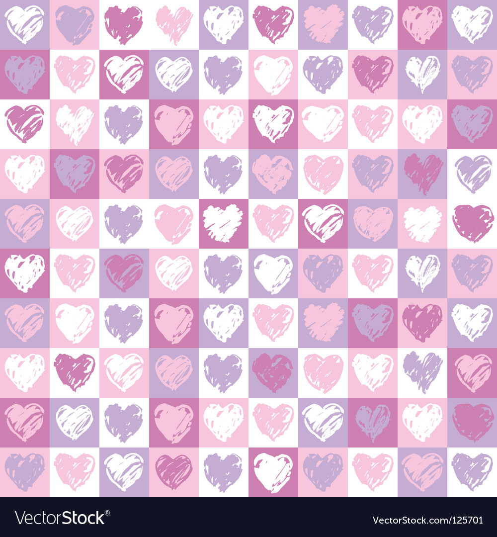 Pattern hearts Royalty Free Vector Image - VectorStock