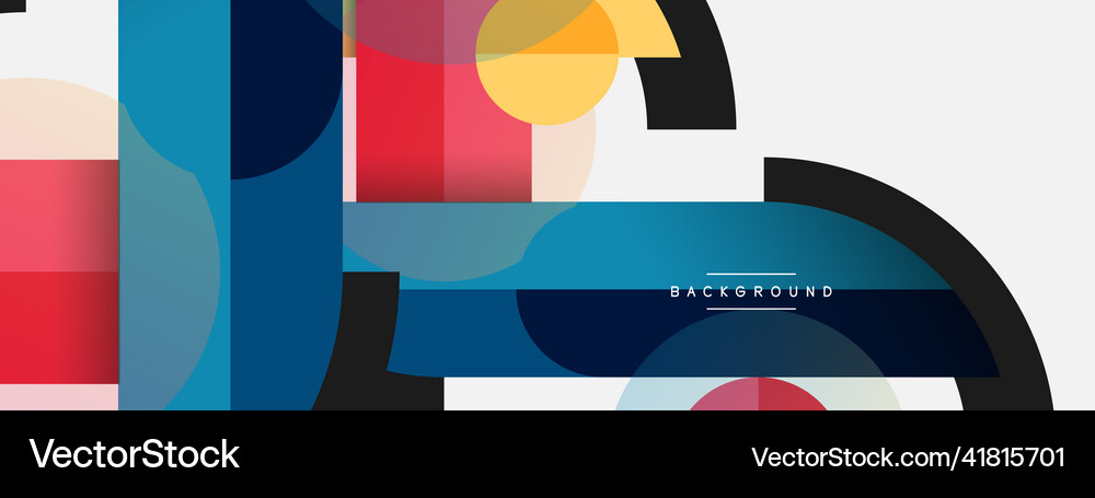 Round geometric shapes lines and circles Vector Image