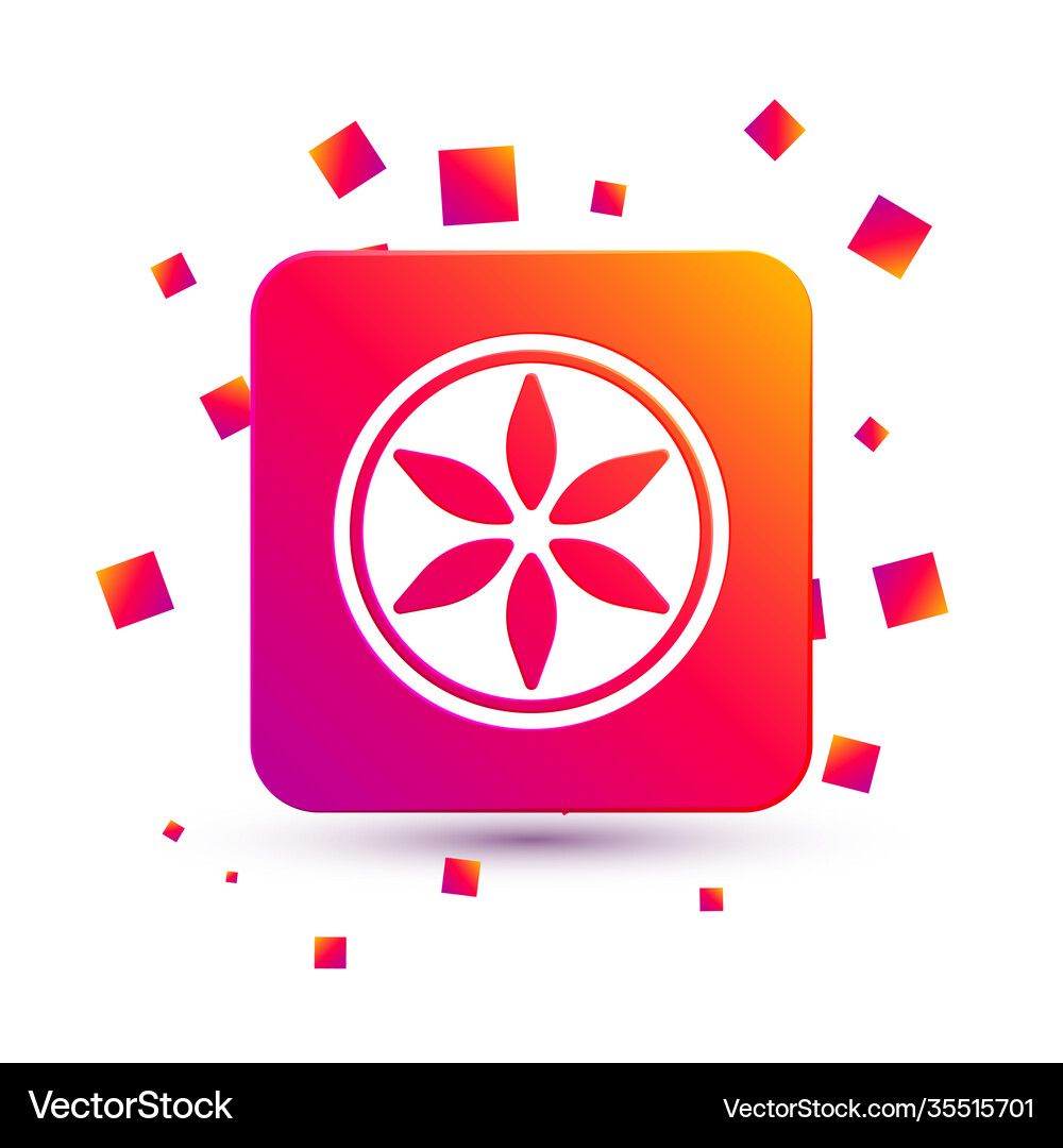 White leaf plant nature icon isolated on white Vector Image