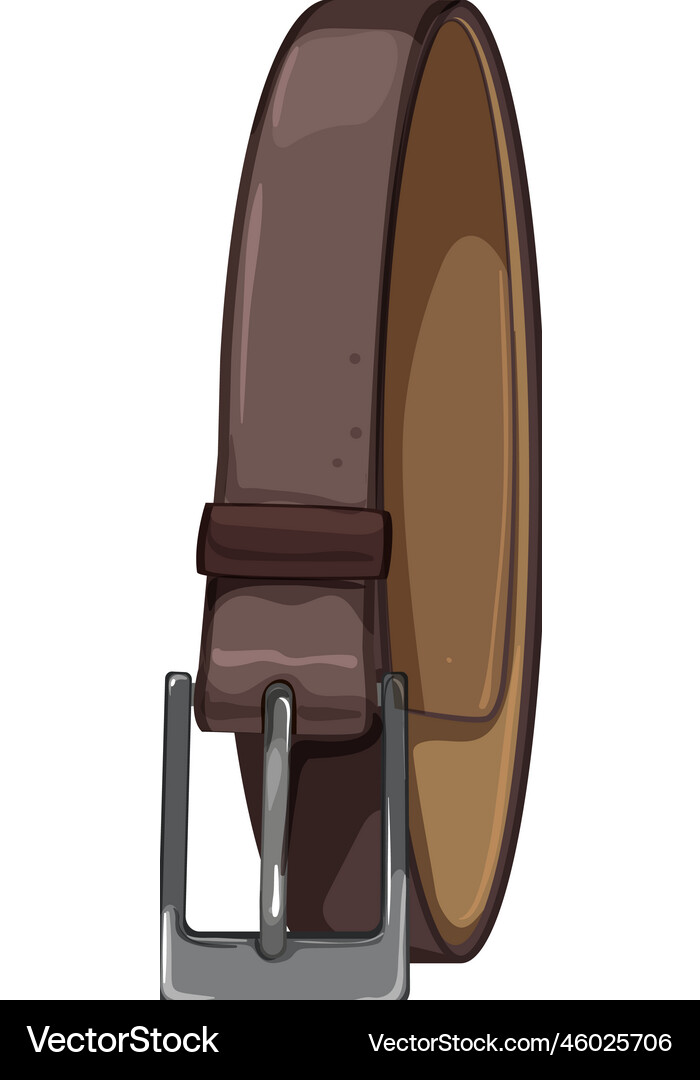Clothing leather belt cartoon Royalty Free Vector Image