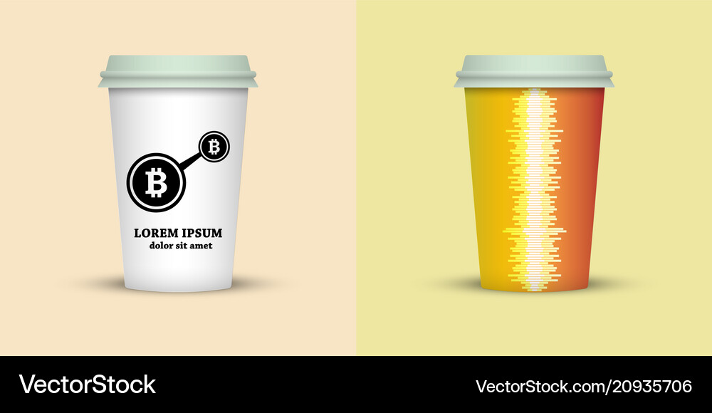 Coffee cup to go cups set collection Royalty Free Vector