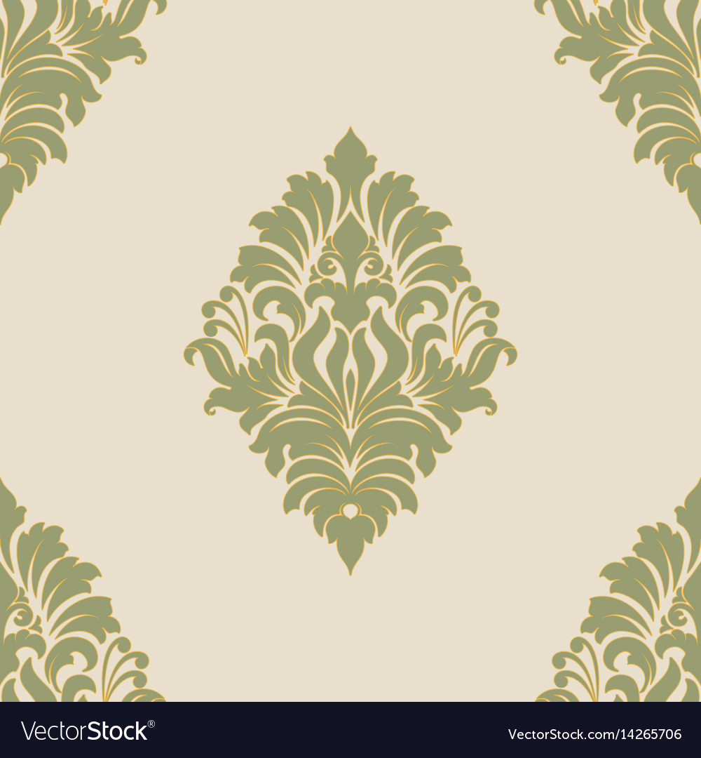 Damask seamless pattern element classical luxury Vector Image