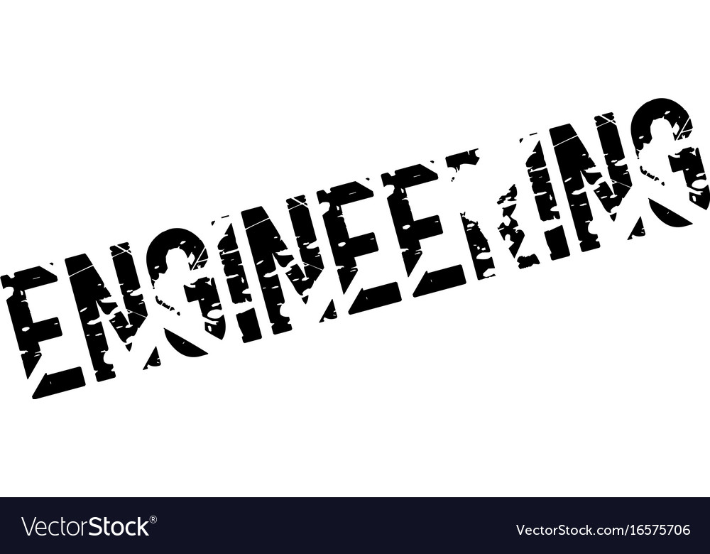 Engineering rubber stamp Royalty Free Vector Image