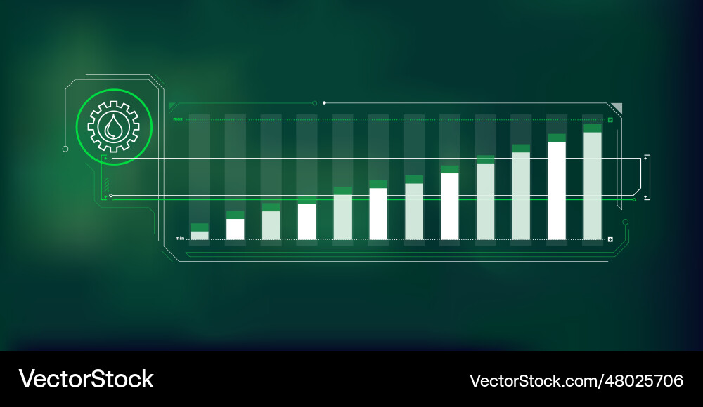 Infographic of oil technology Royalty Free Vector Image