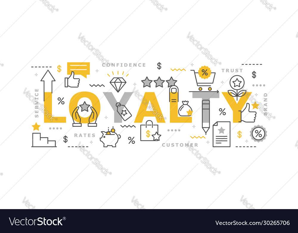 Loyalty program infographic Royalty Free Vector Image