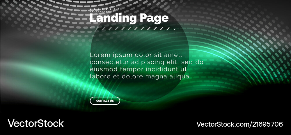 Neon glowing techno lines hi-tech futuristic Vector Image