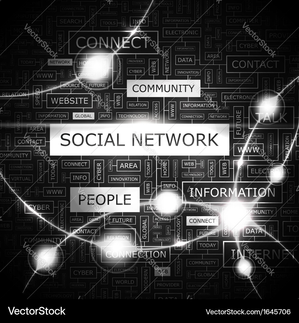 Social Network Concept Royalty Free Vector Image