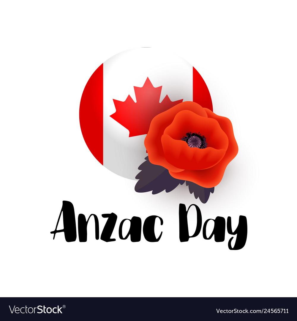 Anzac day poster remembrance day tag Royalty Free Vector