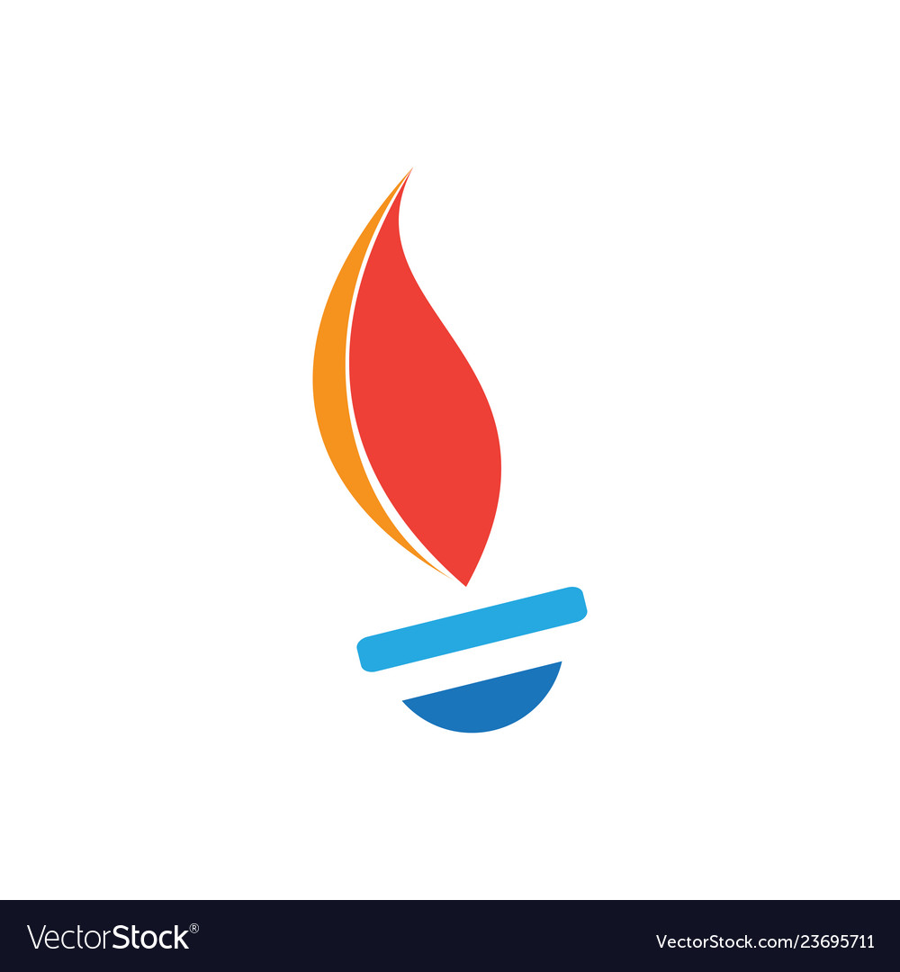 Fire tech image Royalty Free Vector Image - VectorStock