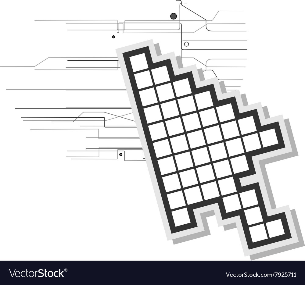 Future internet cursor Royalty Free Vector Image