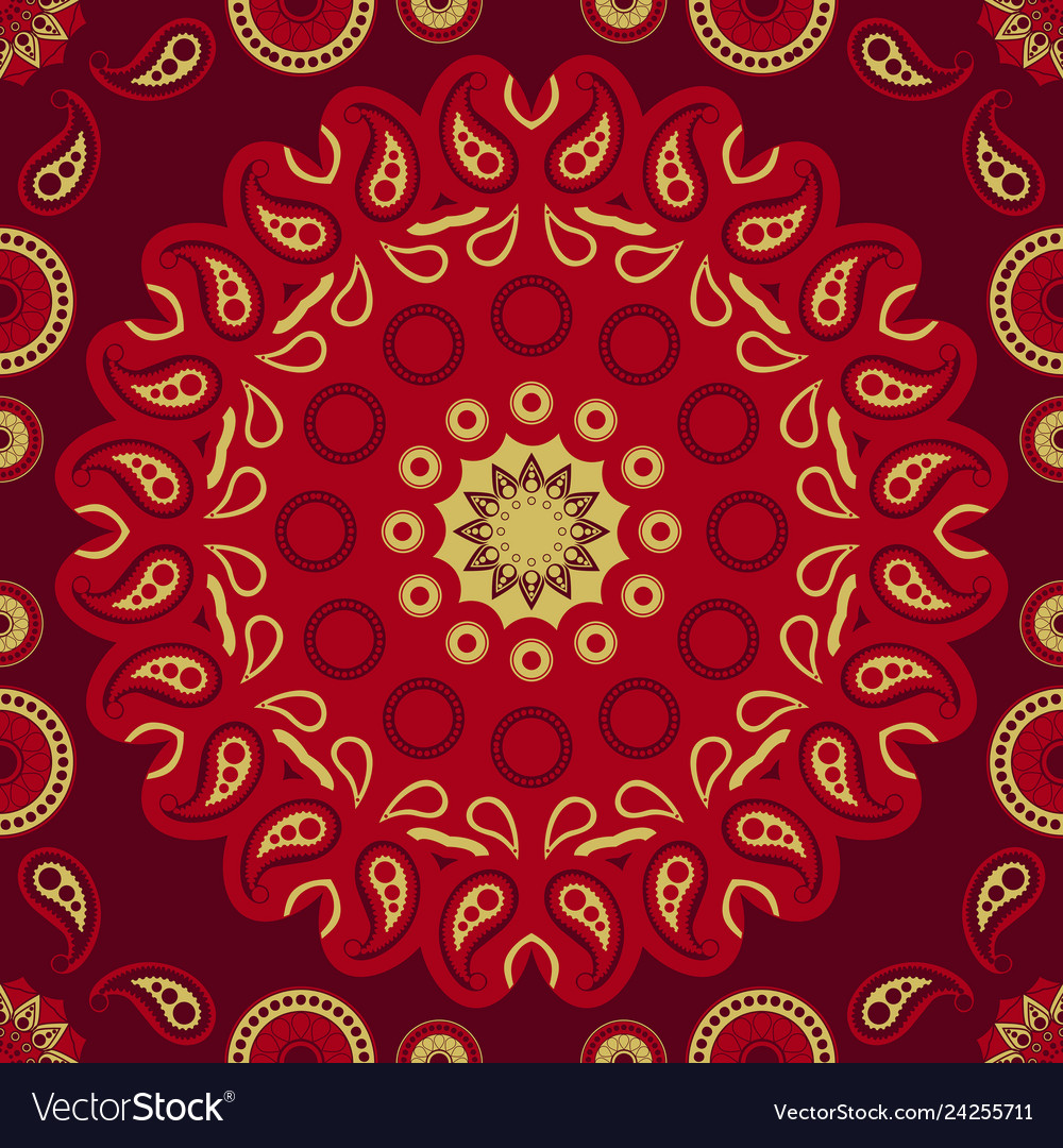 Indian seamless pattern Royalty Free Vector Image