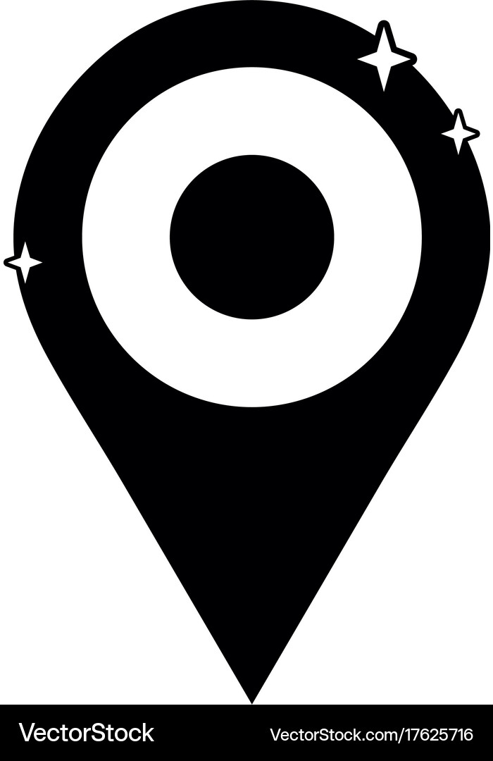 Contour location graphic symbol design icon Vector Image