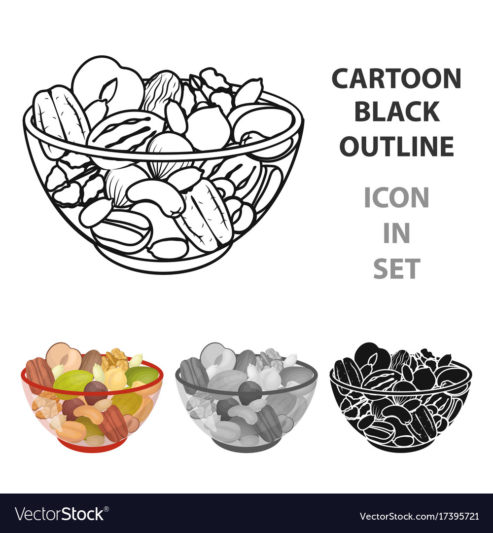 A mixture different kinds nuts different Vector Image A mixture different kinds nuts different Vector Image