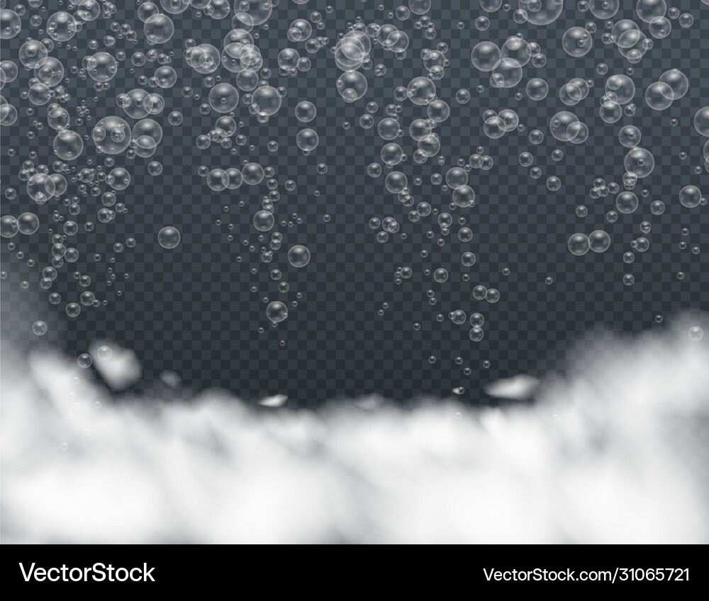 Bath foam bubbles Royalty Free Vector Image - VectorStock