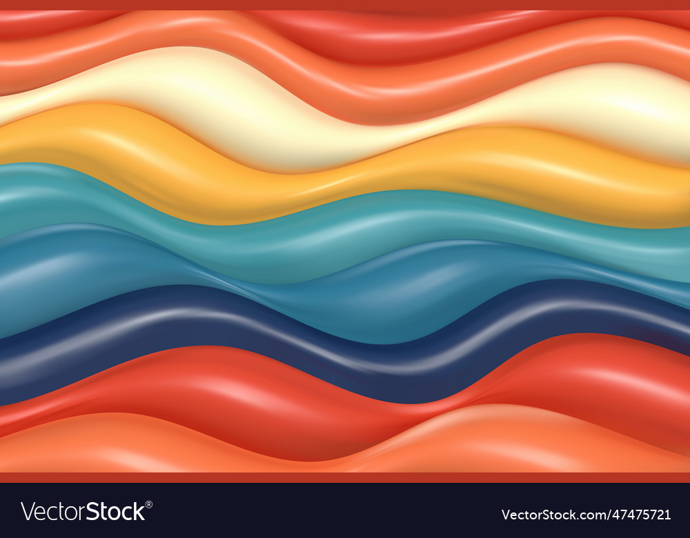 Colorful abstract background wavy lines Royalty Free Vector