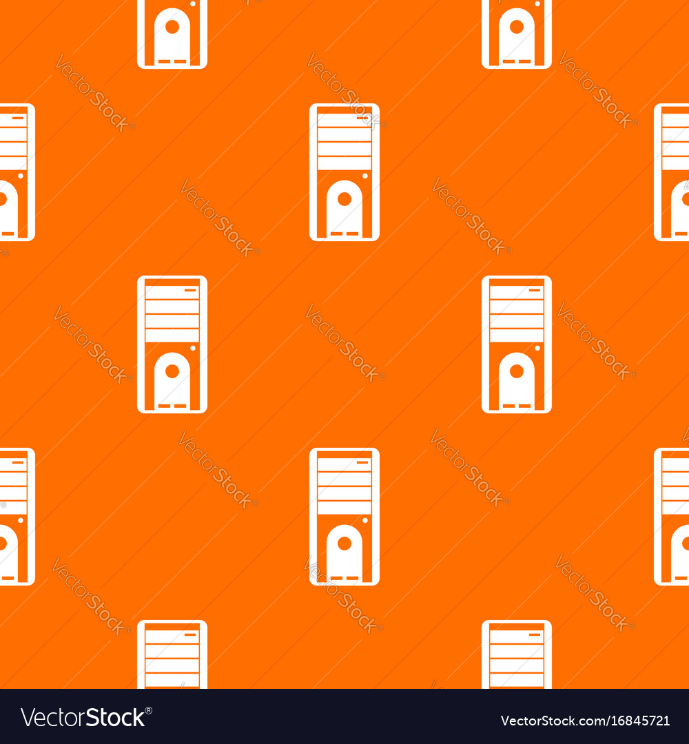 Computer system unit pattern seamless Royalty Free Vector