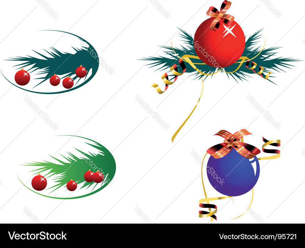 Decoration balls Royalty Free Vector Image - VectorStock