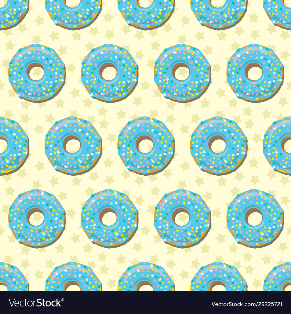 Donuts seamless pattern background Royalty Free Vector Image