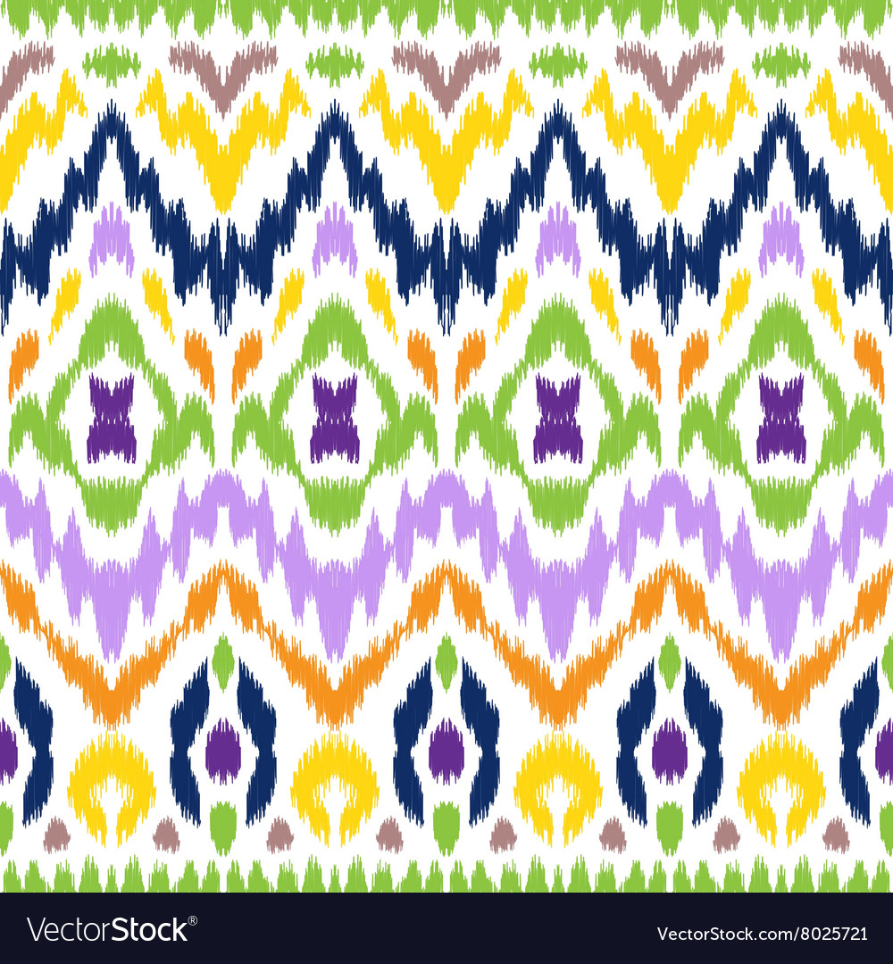 Ikat pattern Royalty Free Vector Image - VectorStock