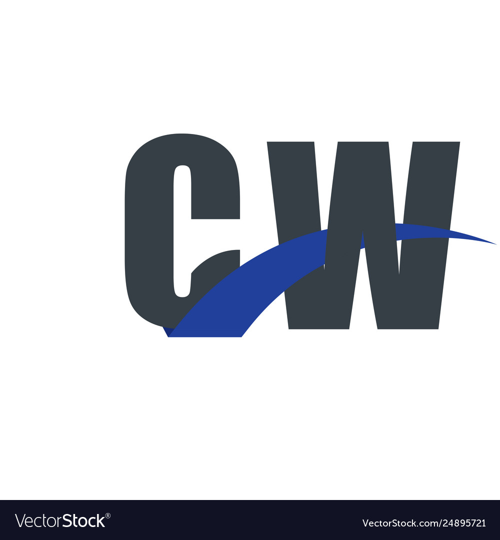 Initial letter overlapping design logo Royalty Free Vector