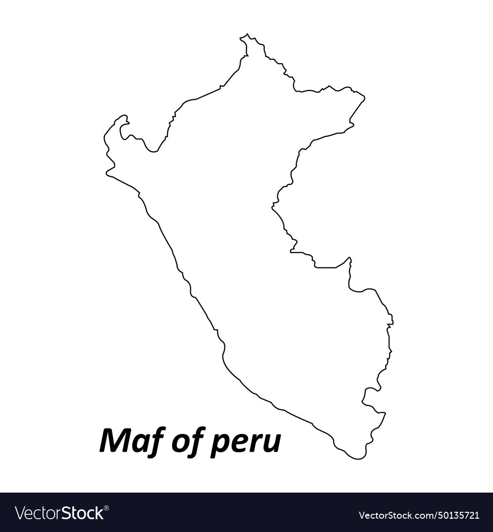 Peru map icon Royalty Free Vector Image - VectorStock
