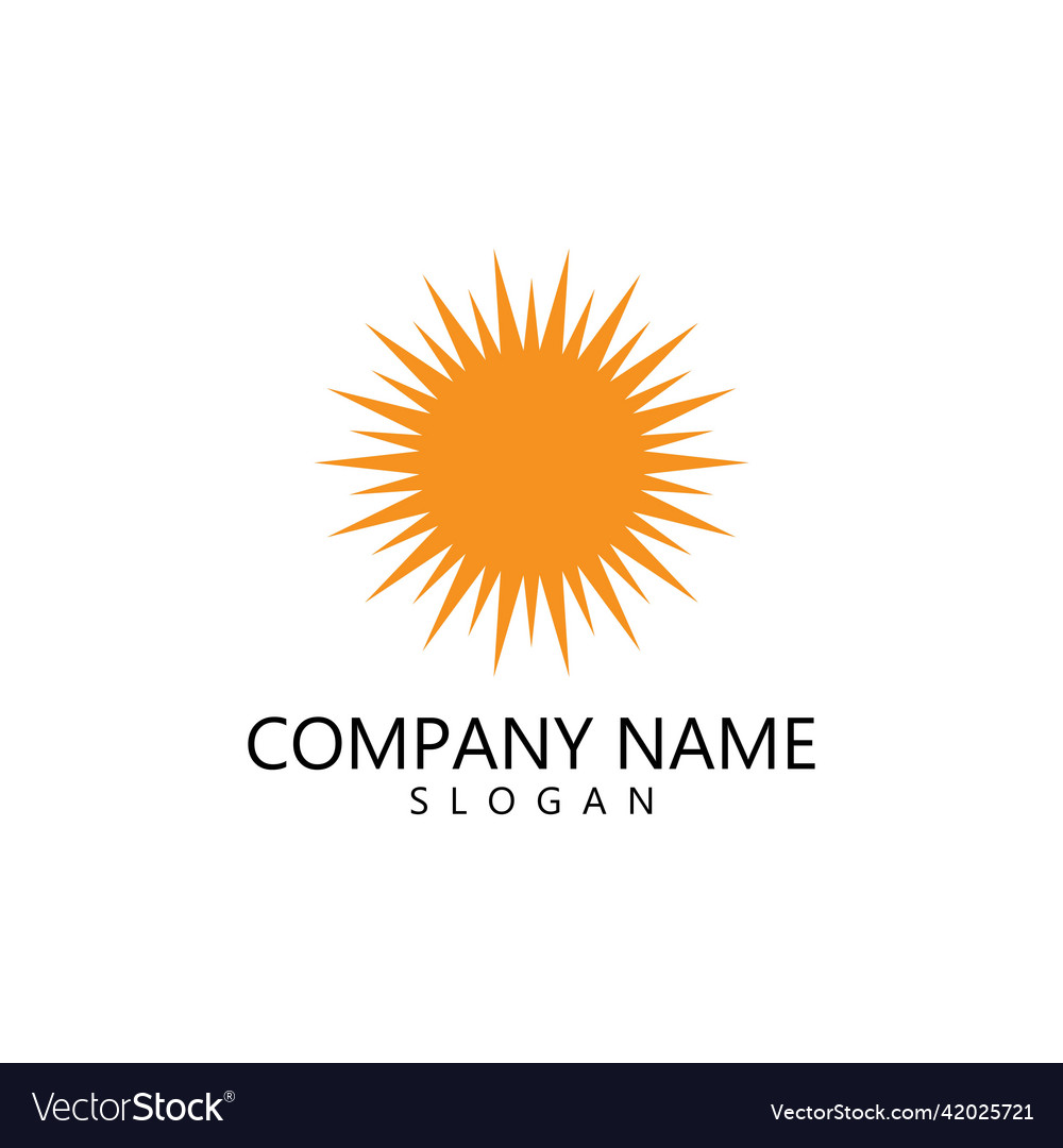 Sun logo Royalty Free Vector Image - VectorStock