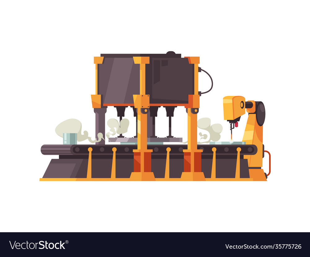 Automatic conveyor Royalty Free Vector Image - VectorStock