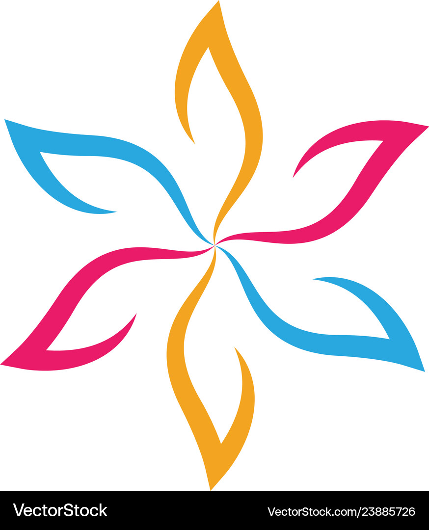 Beauty icon flowers design Royalty Free Vector Image
