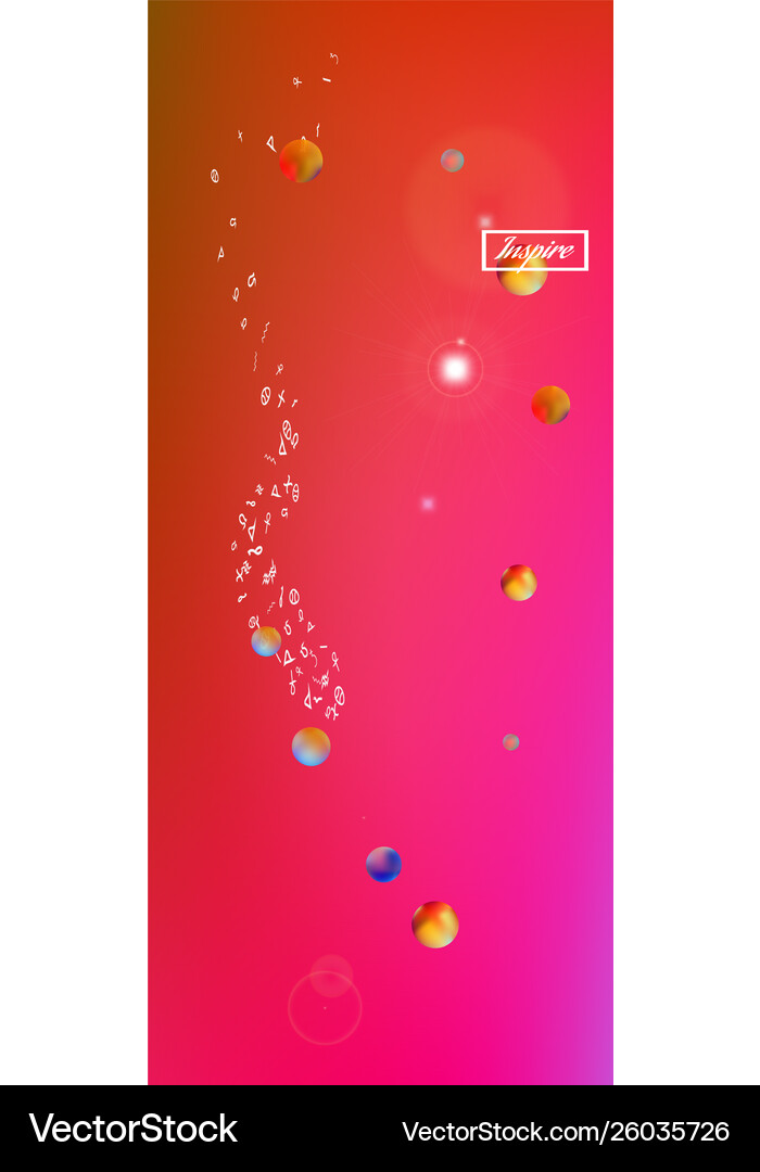 Colorful abstract ultra wide space background Vector Image
