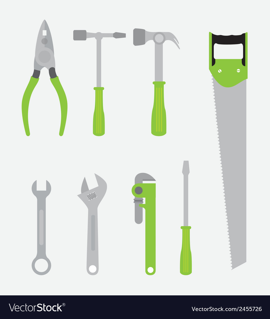 Construction tools over background Royalty Free Vector Image