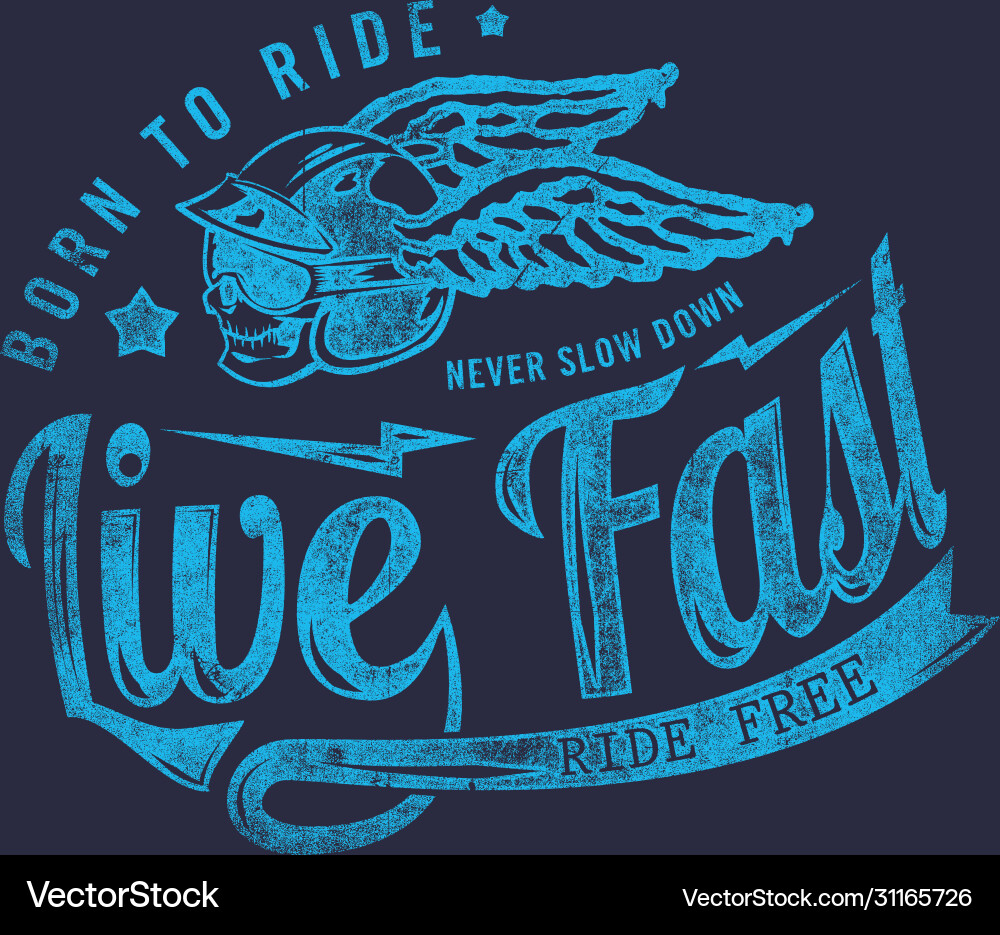 Never slow down Royalty Free Vector Image - VectorStock