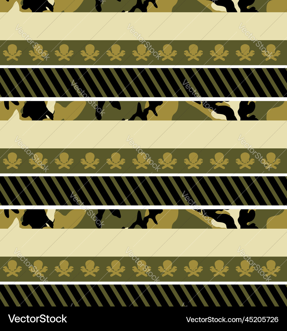 Pattern stripes and army green color part Vector Image
